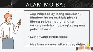 FILIPINO 1 MGA KONSEPTONG PANGWIKA G-11 | PPTX