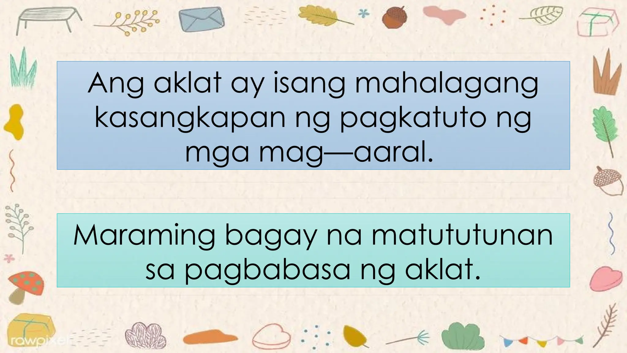 Filipino 1 - Mga Bahagi ng Aklat na dapat matutunan.pptx