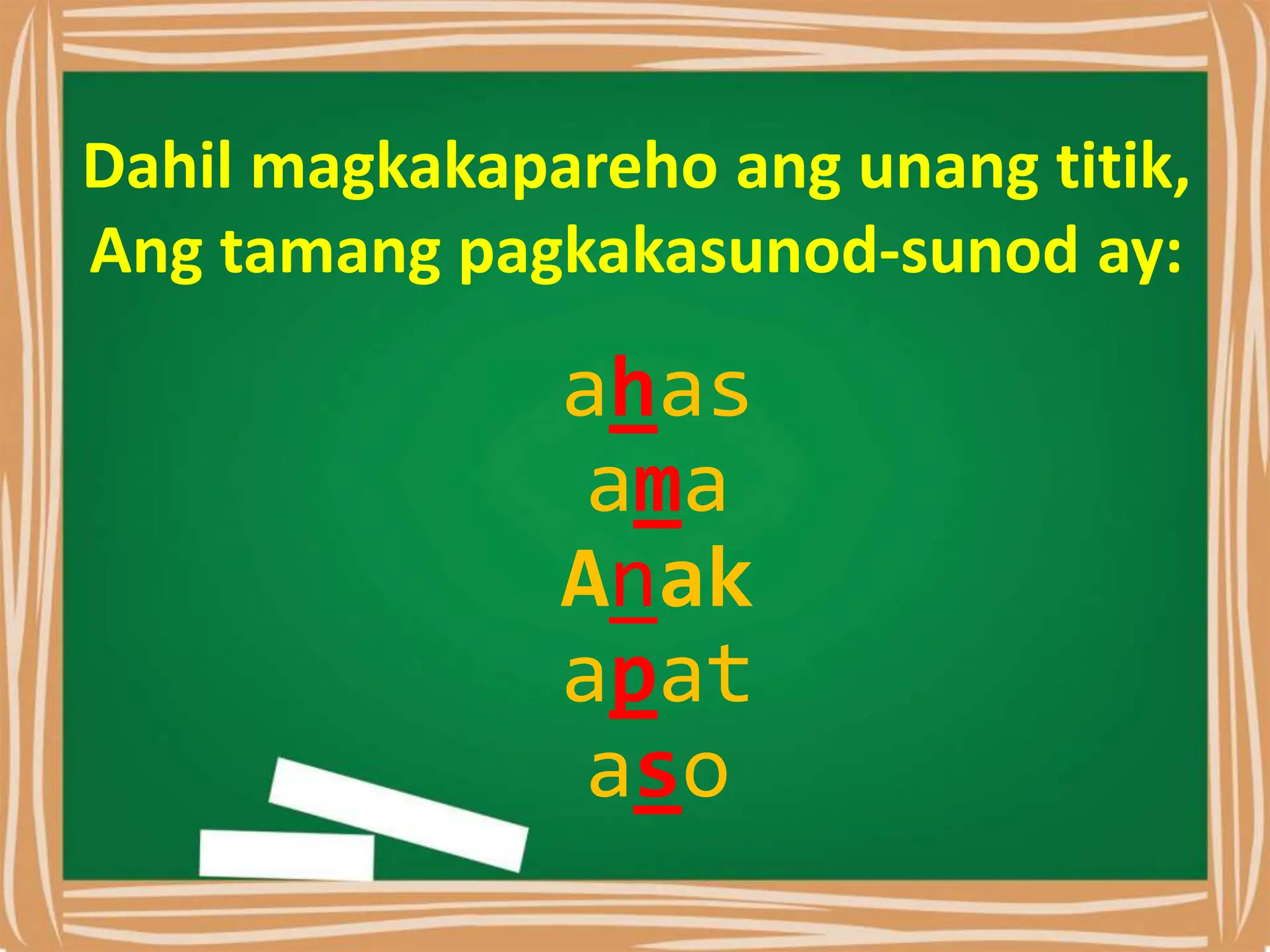 Filipino1 Pagsunod Sunod Ng Mga Salitang Pa Alpabetopptx