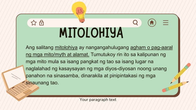 FILIPINO 10 WEEK 1 First Q .pptx - Mitolohiya | PPTX