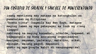 Filipino 10 - Don Custodio at mga Ayos-Maynila | PDF