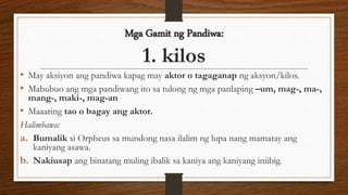 Filipino 10- Gamit ng Pandiwa | PPTX