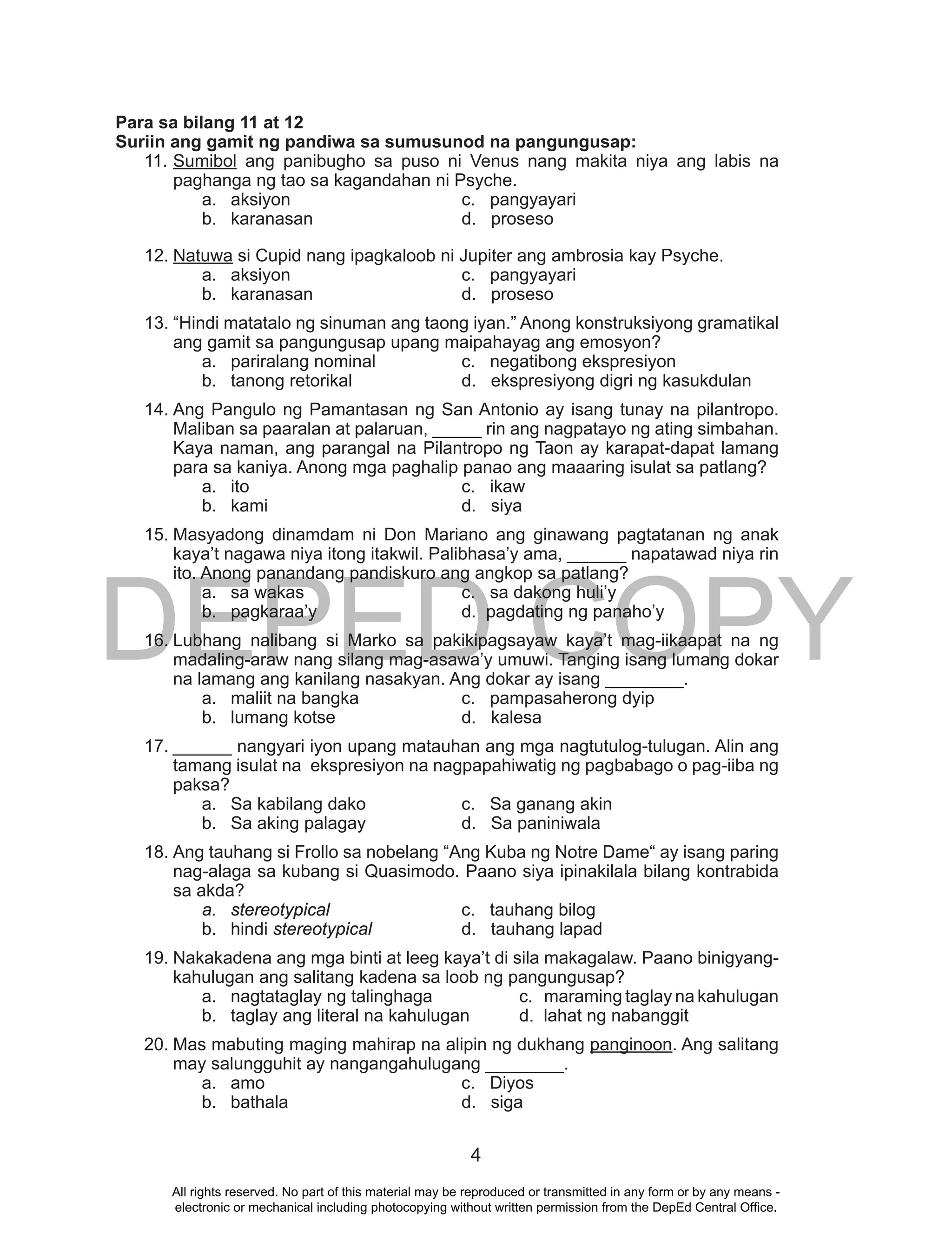 Filipino Grade 10 Learner's Module | PDF