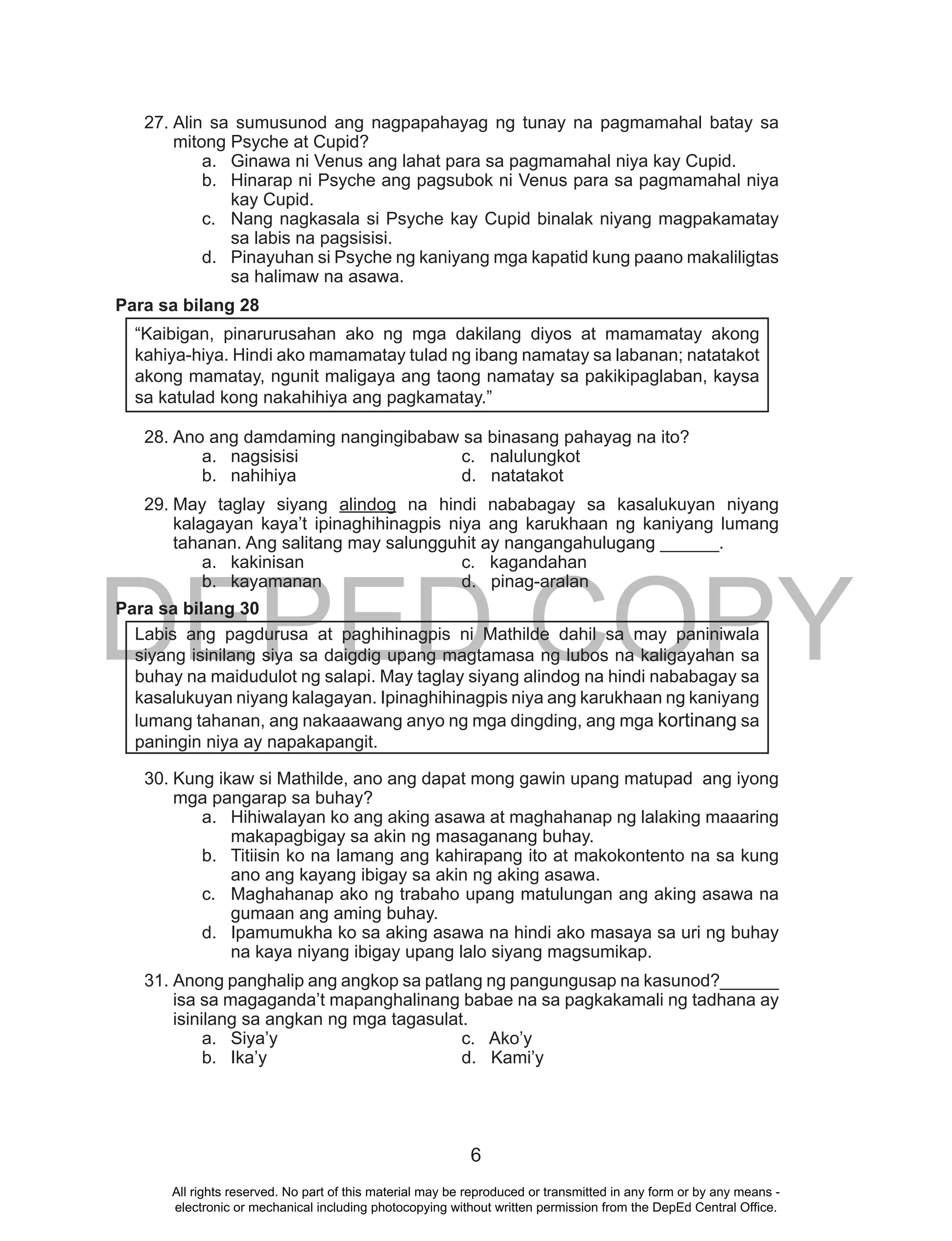 Filipino Grade 10 Learner's Module | PDF