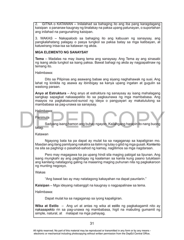 Filipino Grade 10 Learner's Module | PDF