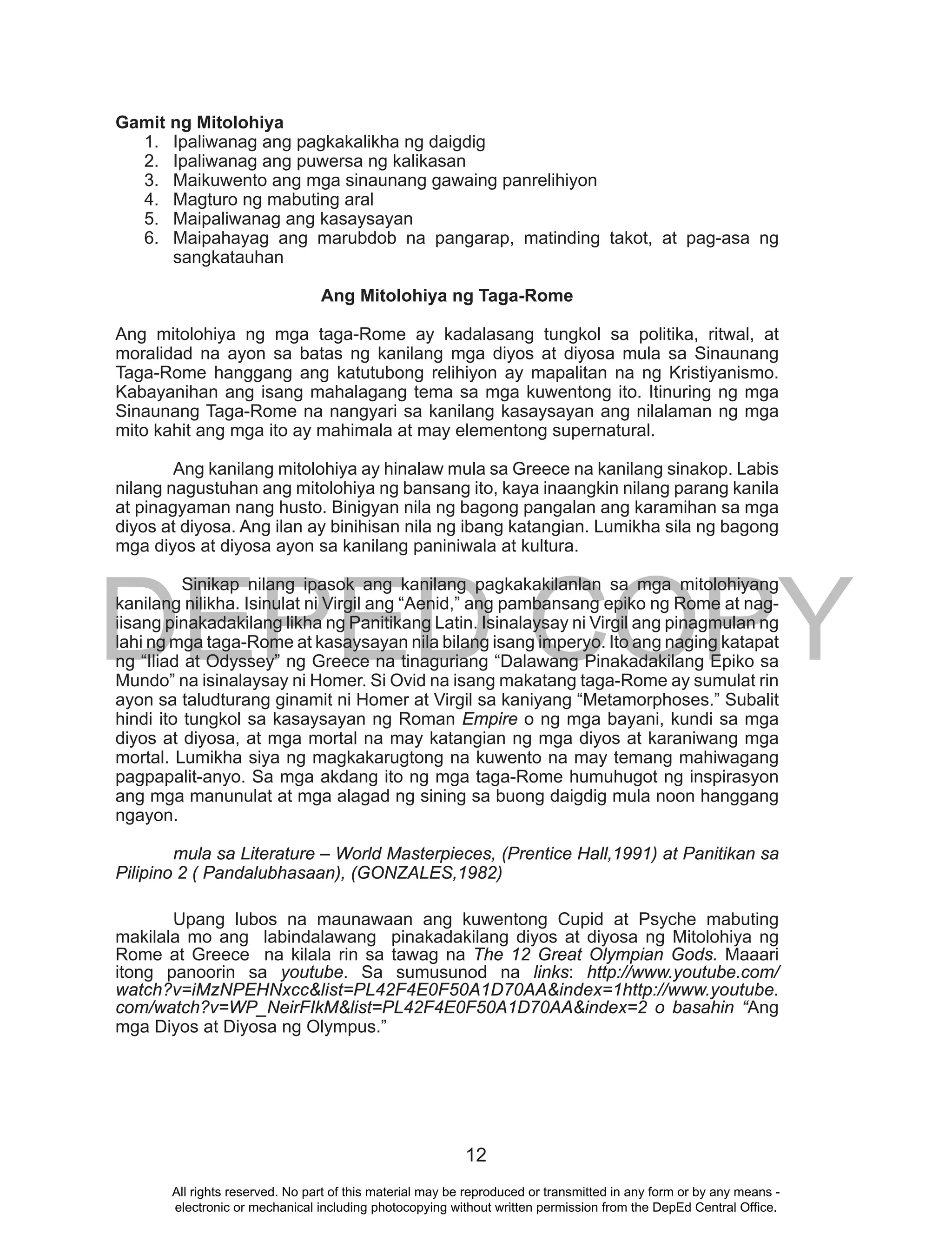 Grade 10 Filipino Module (1st Quarter) | PDF