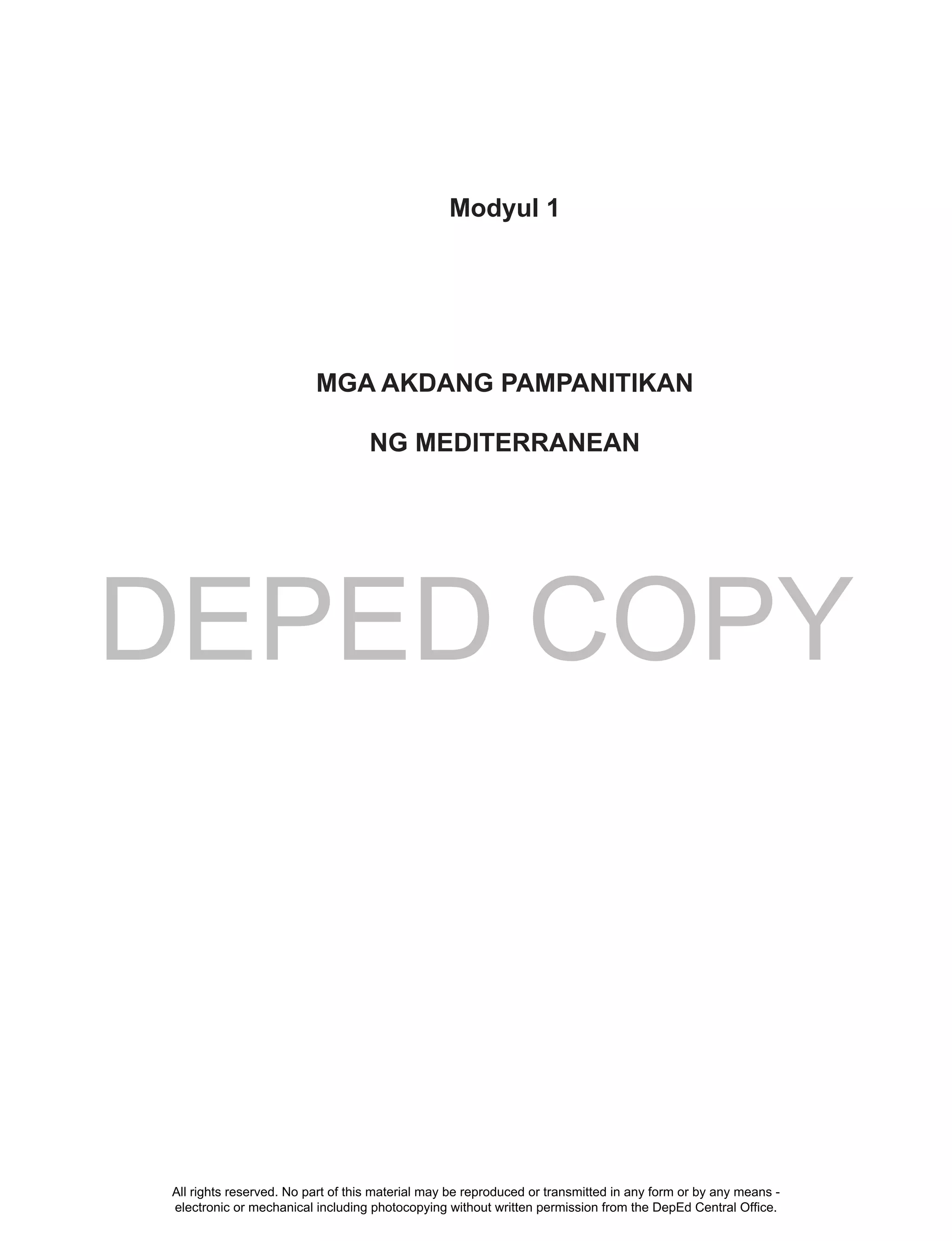 Grade 10 Filipino Module (1st Quarter) | PDF