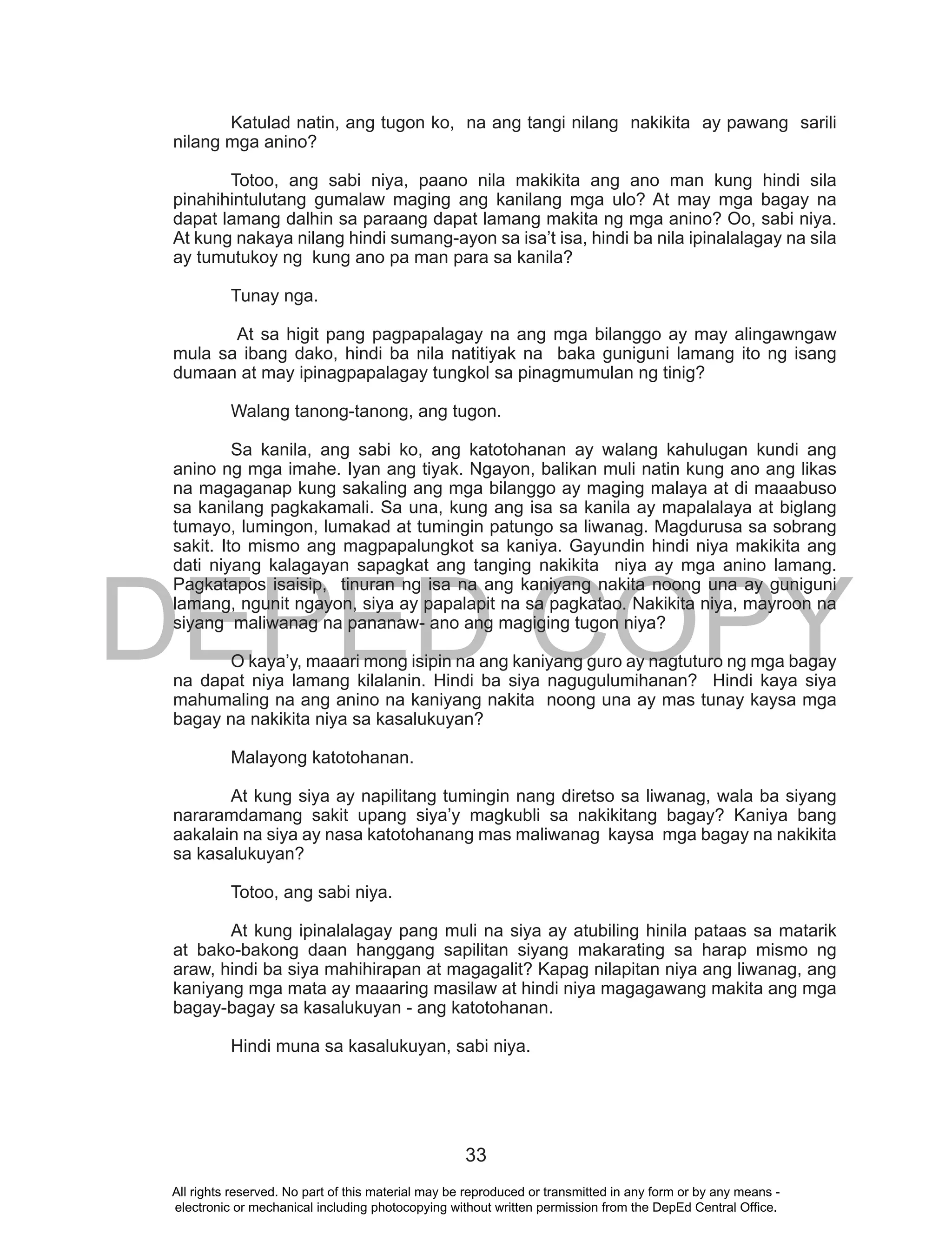 Grade 10 Filipino Module (1st Quarter) | PDF