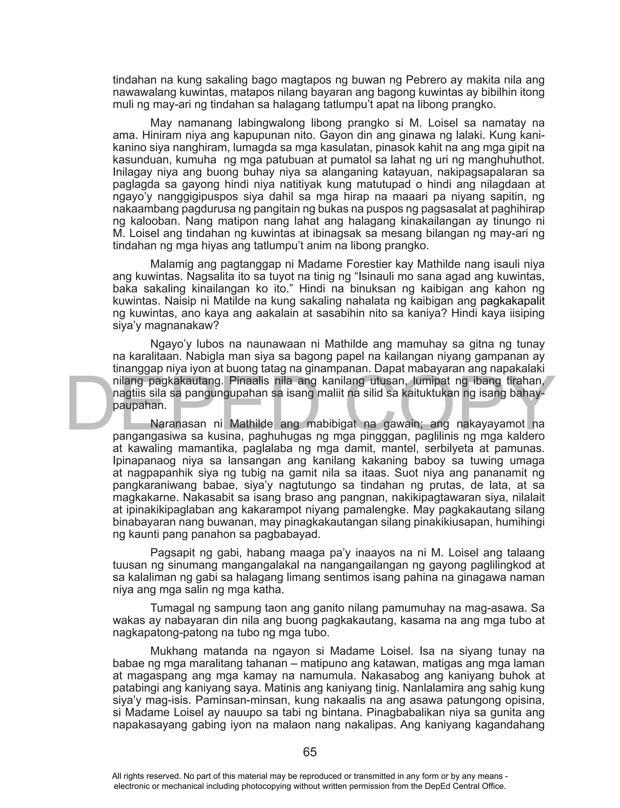 Grade 10 Filipino Module (1st Quarter) | PDF