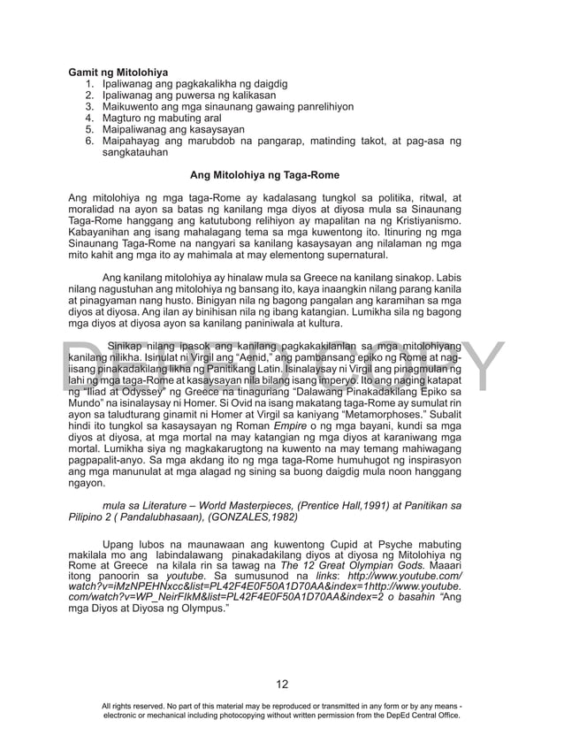 Grade 10 Filipino Module (1st Quarter) | PDF