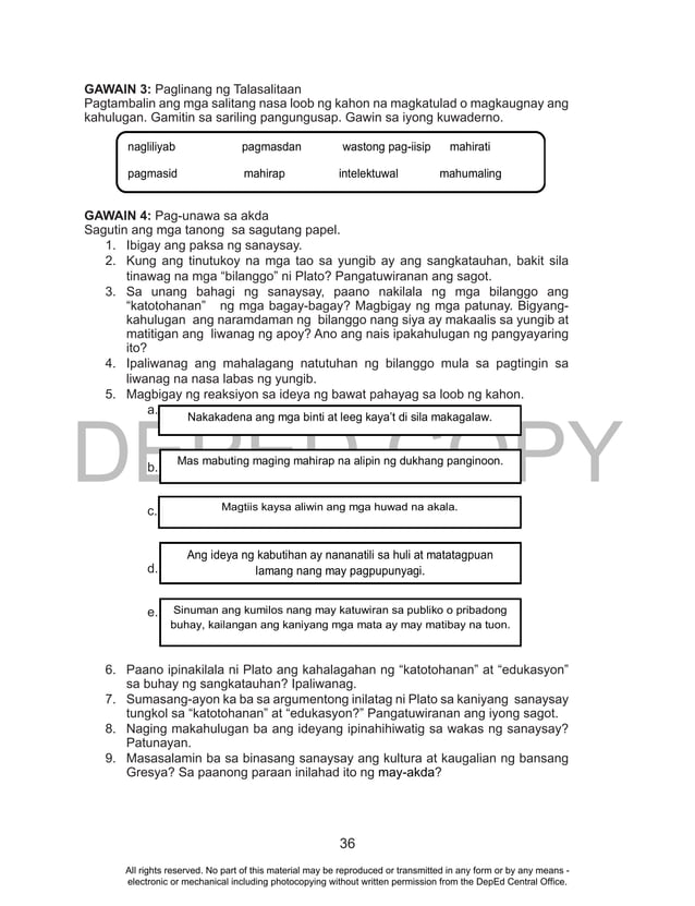 Grade 10 Filipino Module (1st Quarter) | PDF