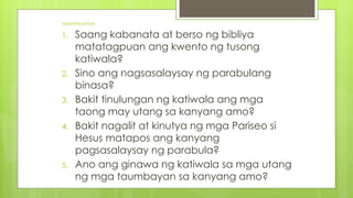 FILIPINO 10 ANG PARABULA NG TUSONG KATIWALA.pptx