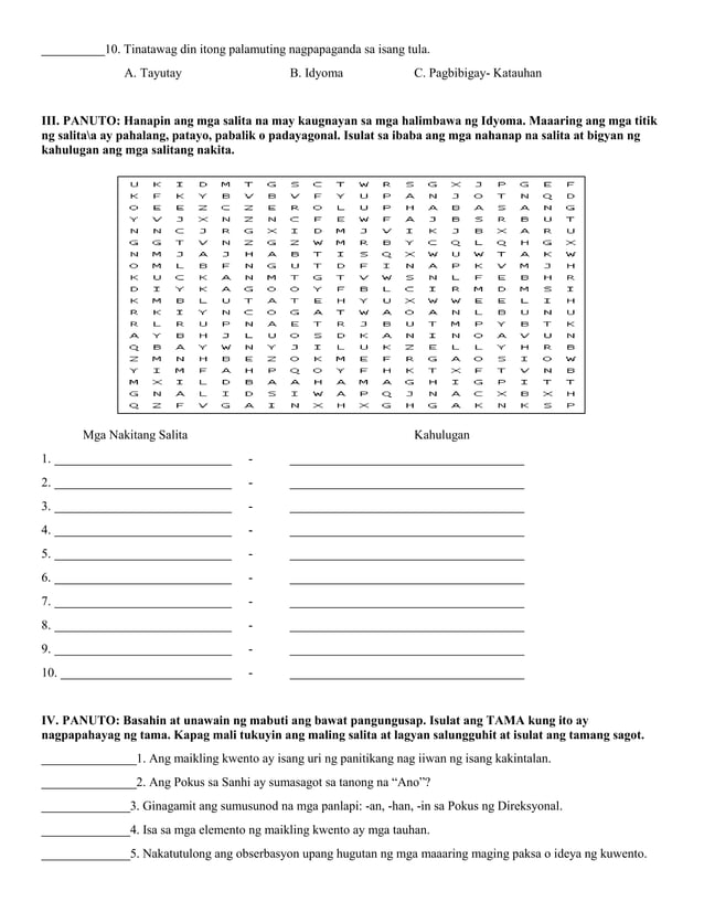 FILIPINO 10 HALIMBAWANG PAGSUSULIT Q1.docx