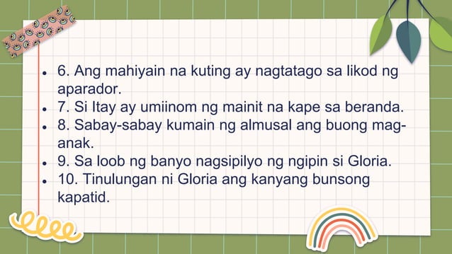 filipino 10 (Pokus at aspekto ng pandiwang Pandiwa).pptx | Space and ...