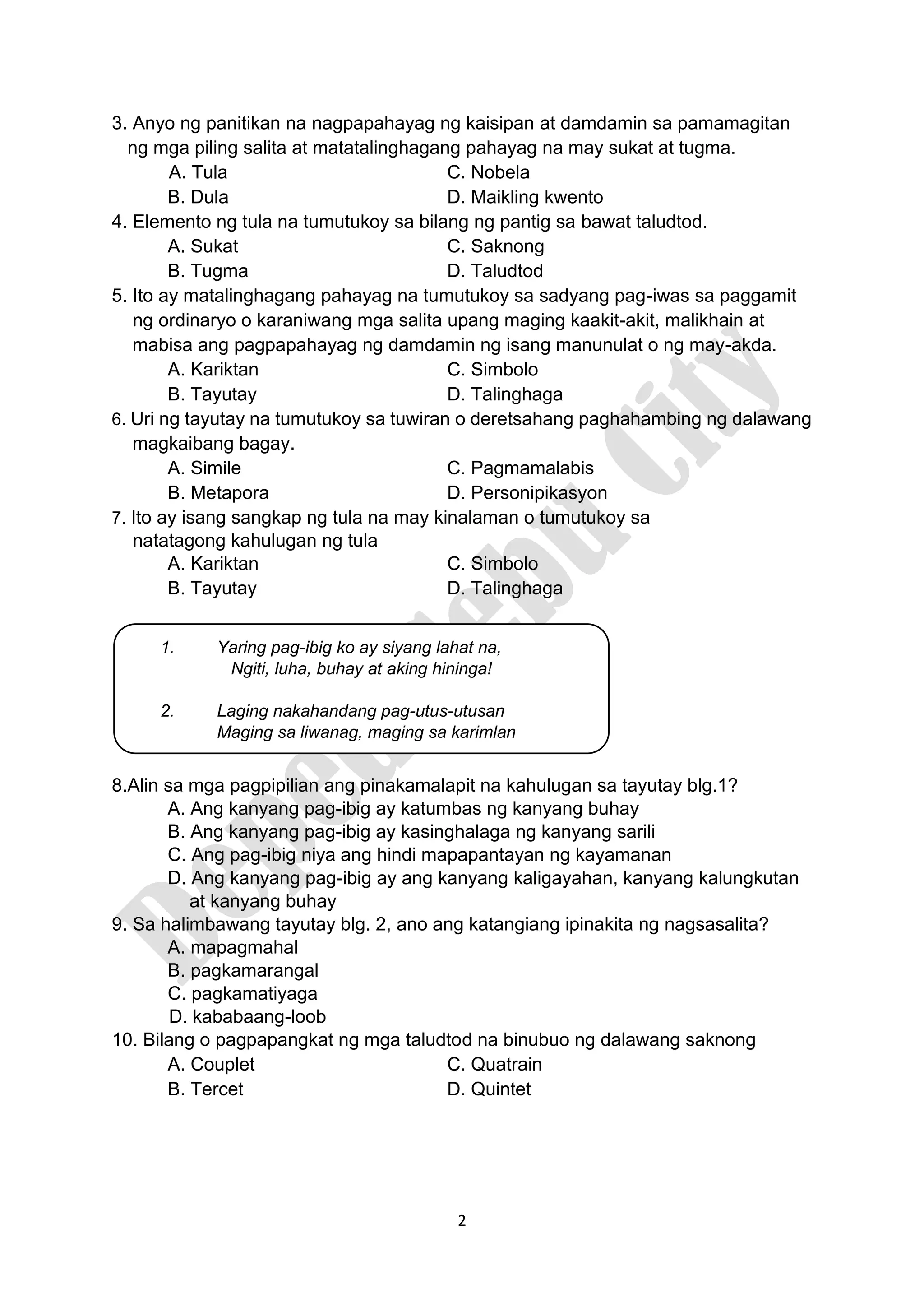 FILIPINO 10 Quarter 2_Lesson 3 Module 3.pdf