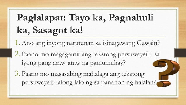Filipino 11-COT1.pptx TEKSTONG PERSUWEYSIB | PPTX