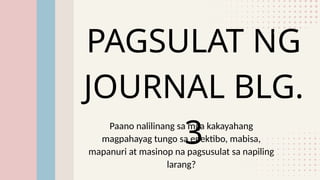Filipino 12 BIONOTE sa Pilipino sa Piling Larang.pptx