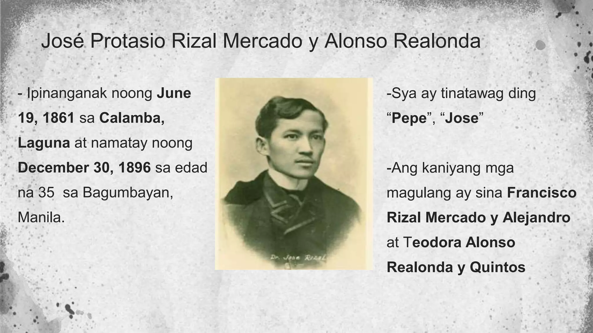 jose rizal at mga kapatid.pptx