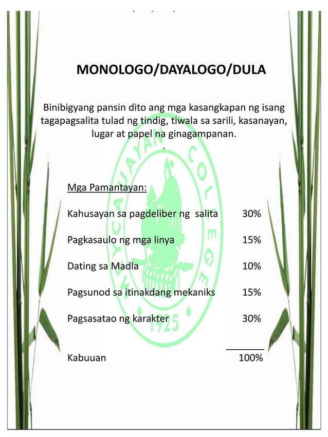 halimbawa ng ebalwasyon sa pagsasalita halimbawa ng ebalwasyon sa pagsasalita