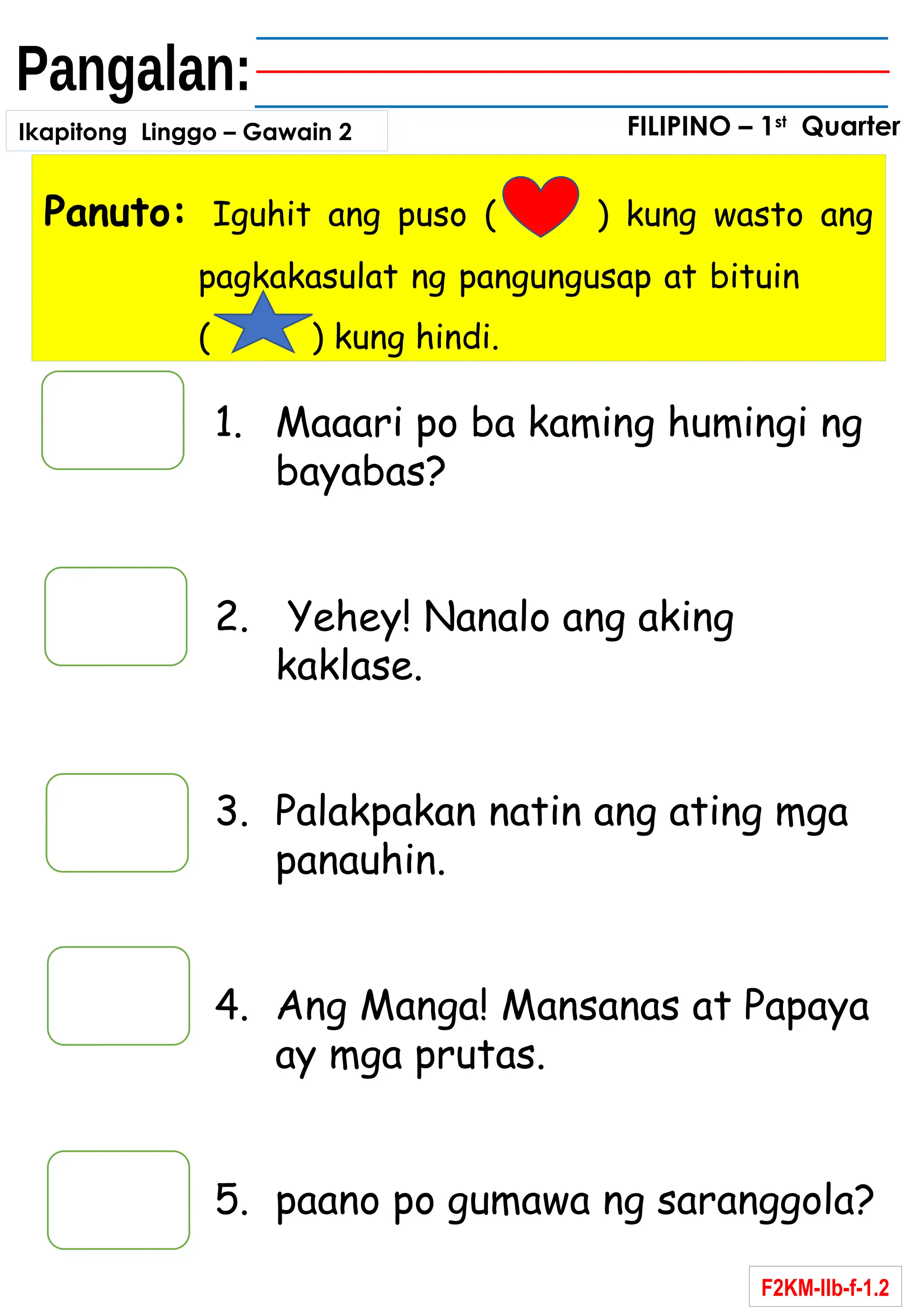 Quarter 1 Garde 2FILIPINO2-Worksheets-Q1-W7.pptx