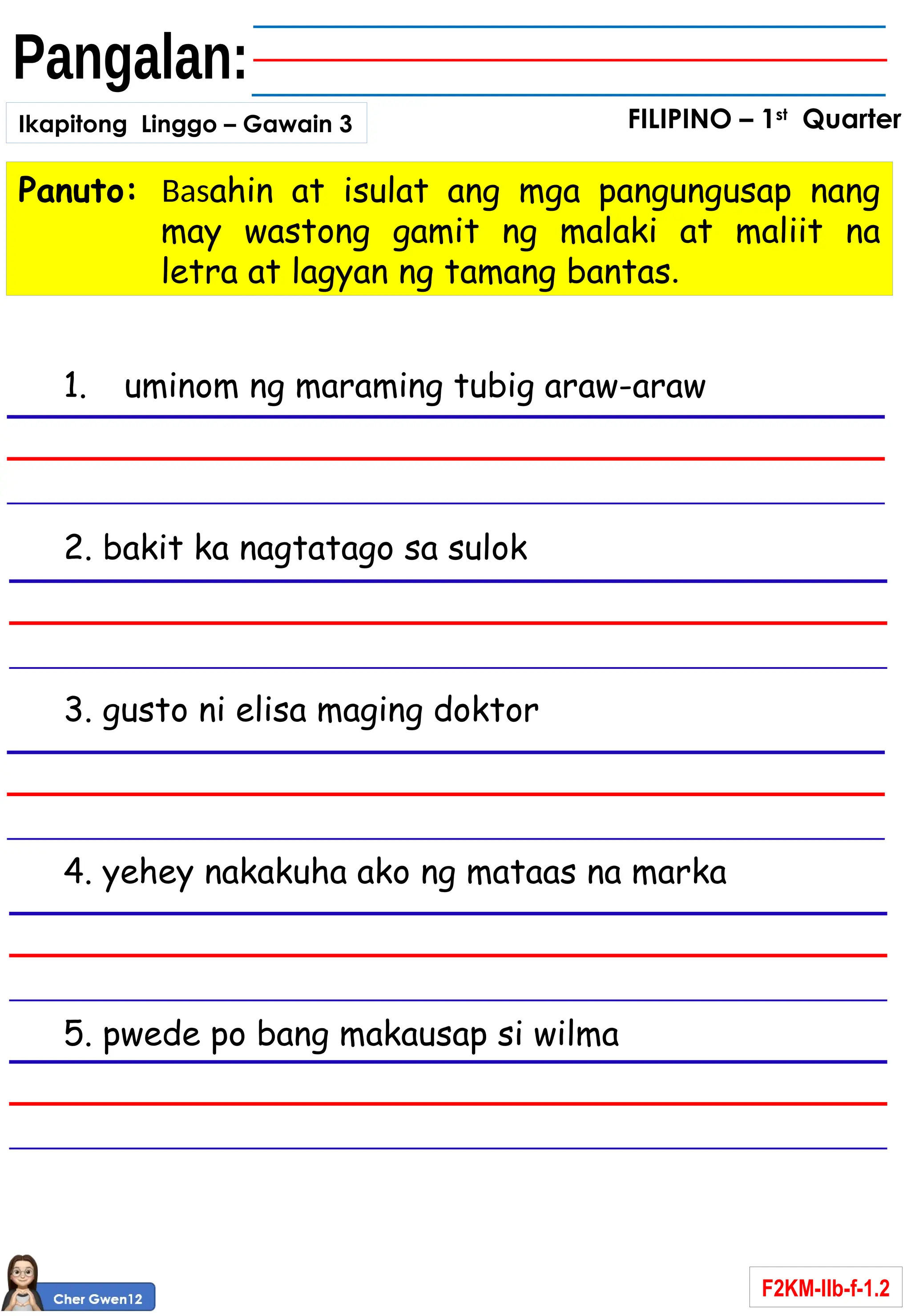 Quarter 1 Garde 2FILIPINO2-Worksheets-Q1-W7.pptx