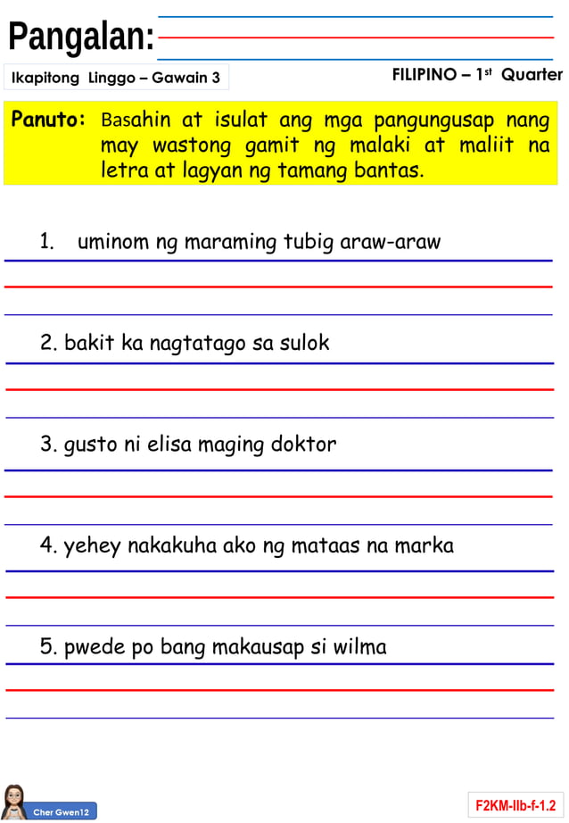 Quarter 1 Garde 2FILIPINO2-Worksheets-Q1-W7.pptx