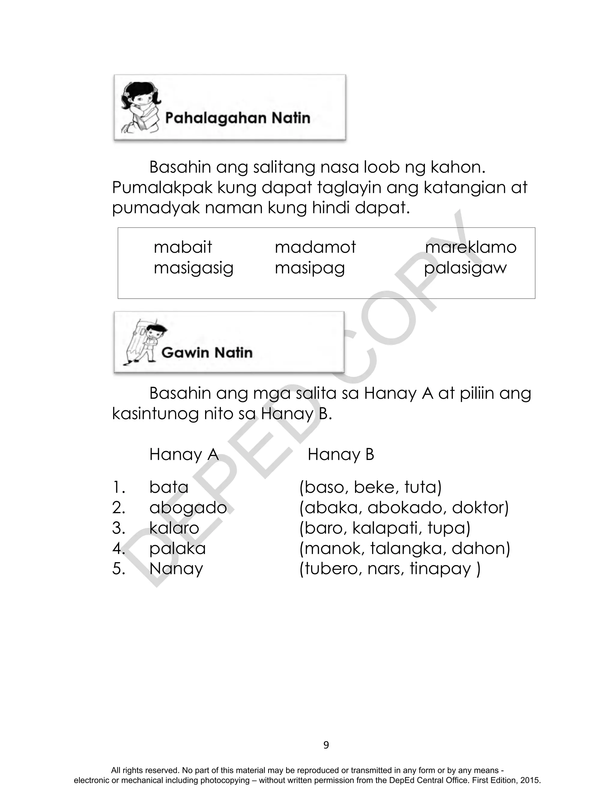 Filipino 2 Tagalog Unit 1 Learner's Material.pdf