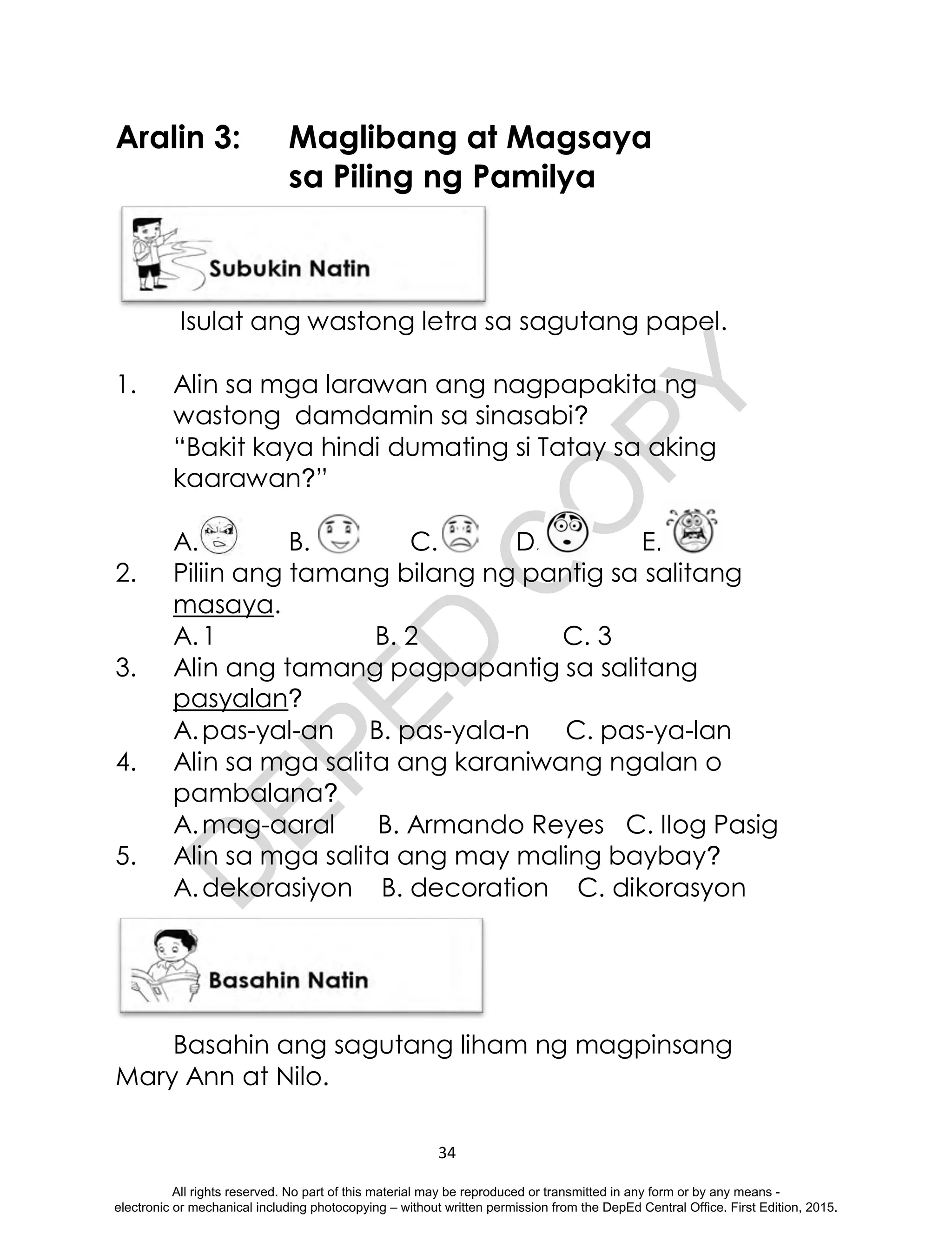 Filipino 2 Tagalog Unit 1 Learner's Material.pdf