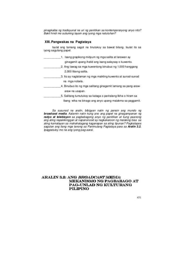 Grade 8 filipino module Q3