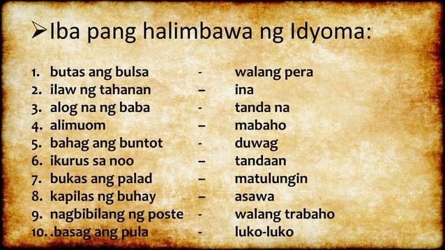 Pagpapahayag ng ideya sa matalinhagang istilo | PPTX