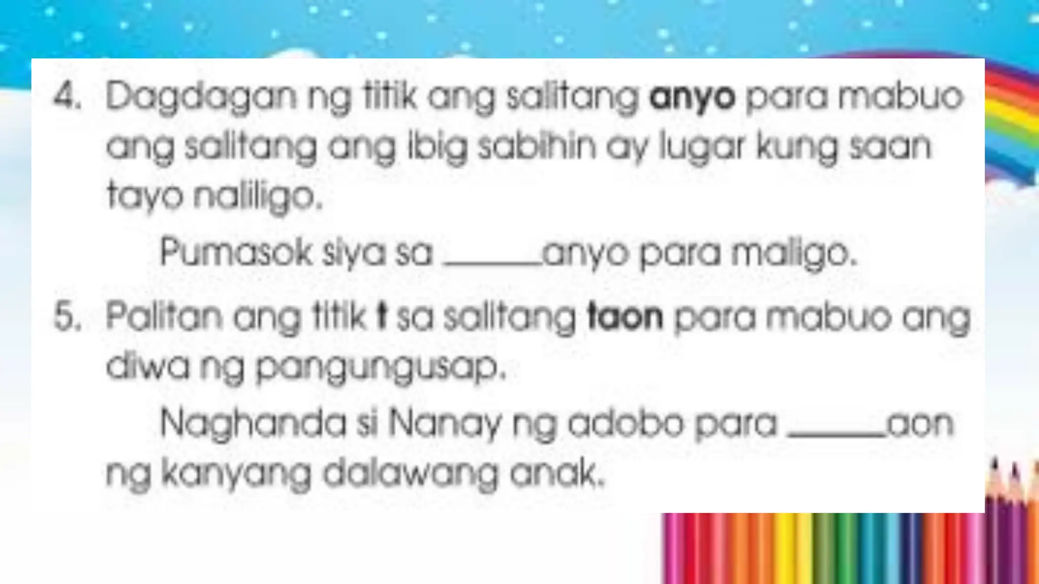 Filipino mga uri n pangalan at halimbawa | PDF