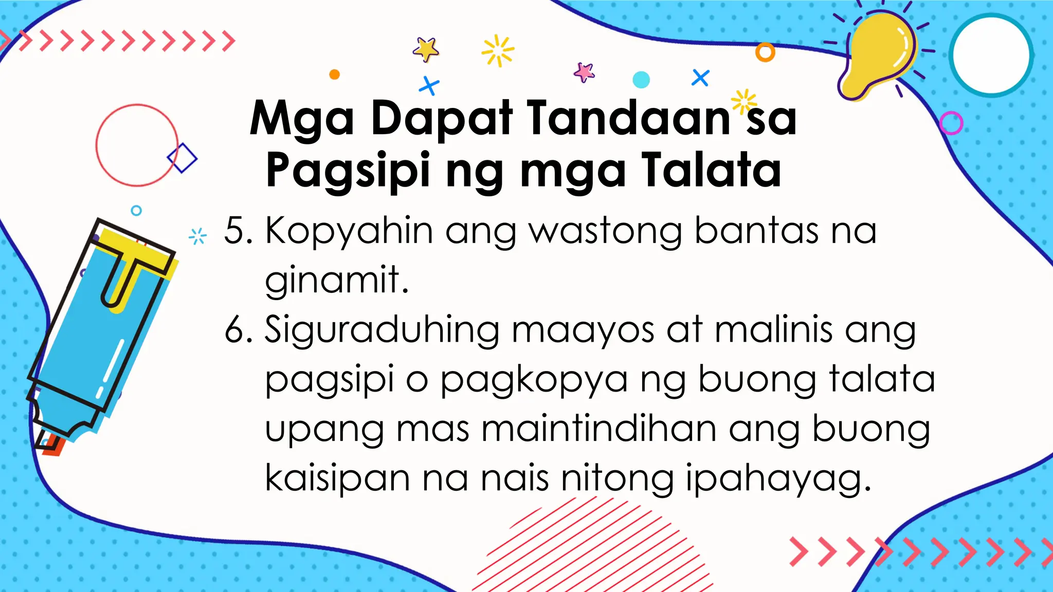 pagsipi o pagkopya ng isang talata grade3 | PPTX