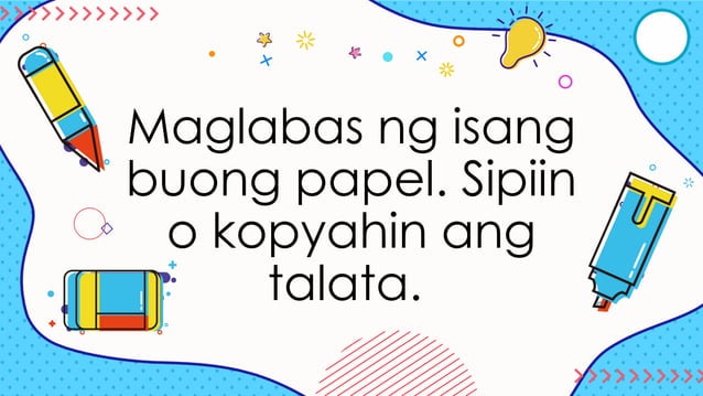 pagsipi o pagkopya ng isang talata grade3 | PPTX