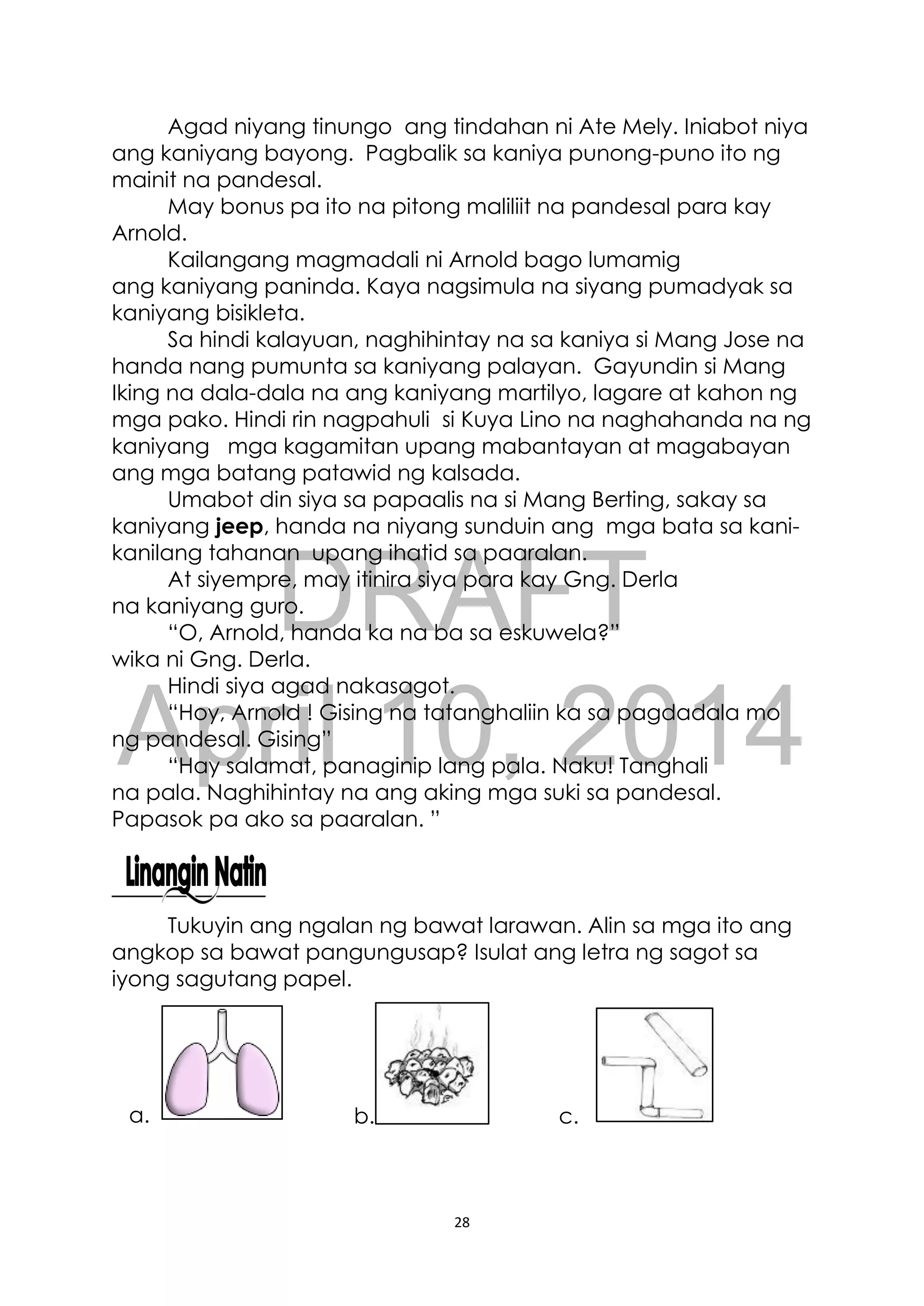 Grade 3 Filipino Learners Module | PDF