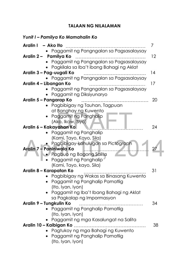Grade 3 Filipino Learners Module | PDF