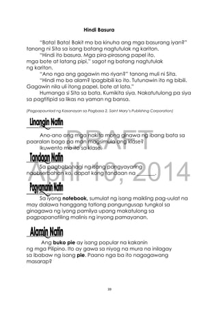 Grade 3 Filipino Learners Module | PDF