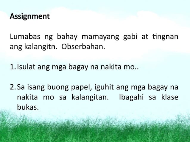 FILIPINO 3 PPT Q4 - Aralin 1 - Mga Bagay na Makikita sa Kalawakan.pptx