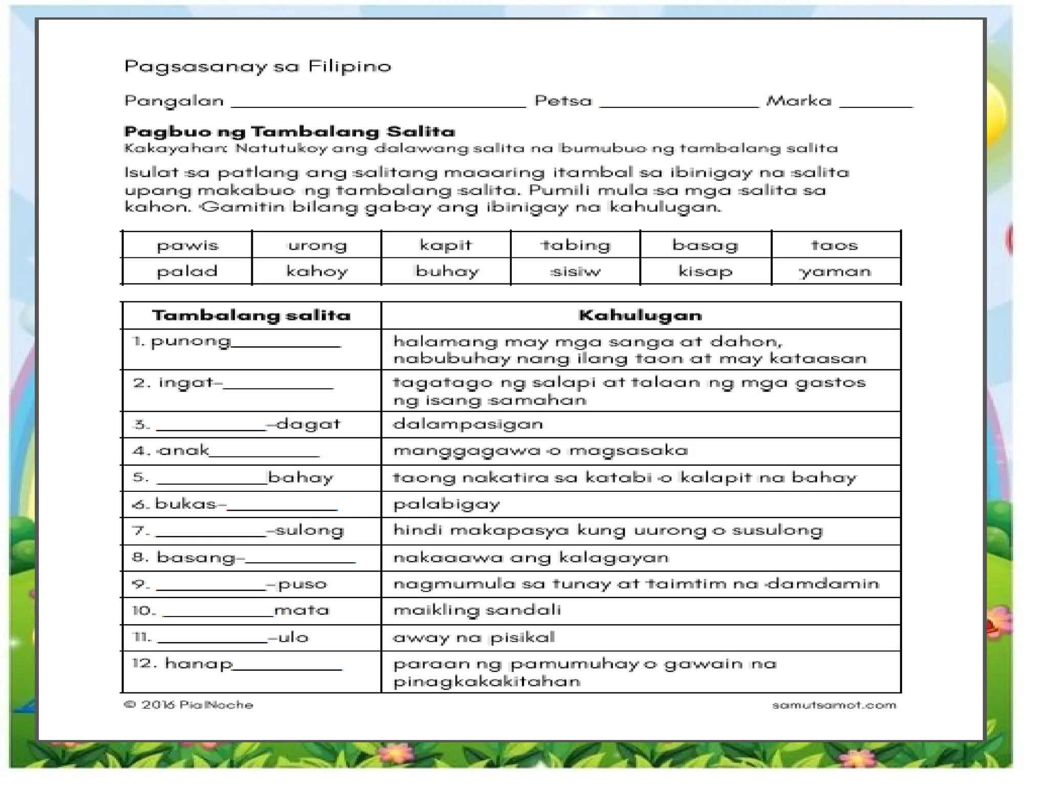 FILIPINO 3 PPT Q4 - Tambalang Salita.pptx