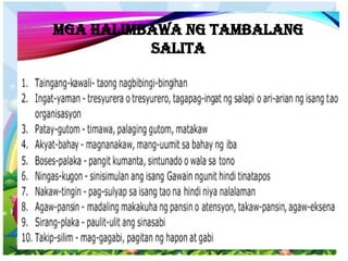 FILIPINO 3 PPT Q4 - Tambalang Salita.pptx