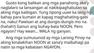 FILIPINO3_Q2_W2.pptx nababago ang dating kaalaman batay sa binasang kwento | PPTX
