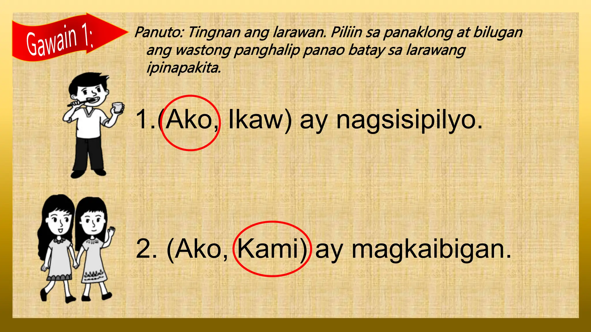 Filipino 2 - Salitang pamalit sa ngalan ng Tao | PPTX