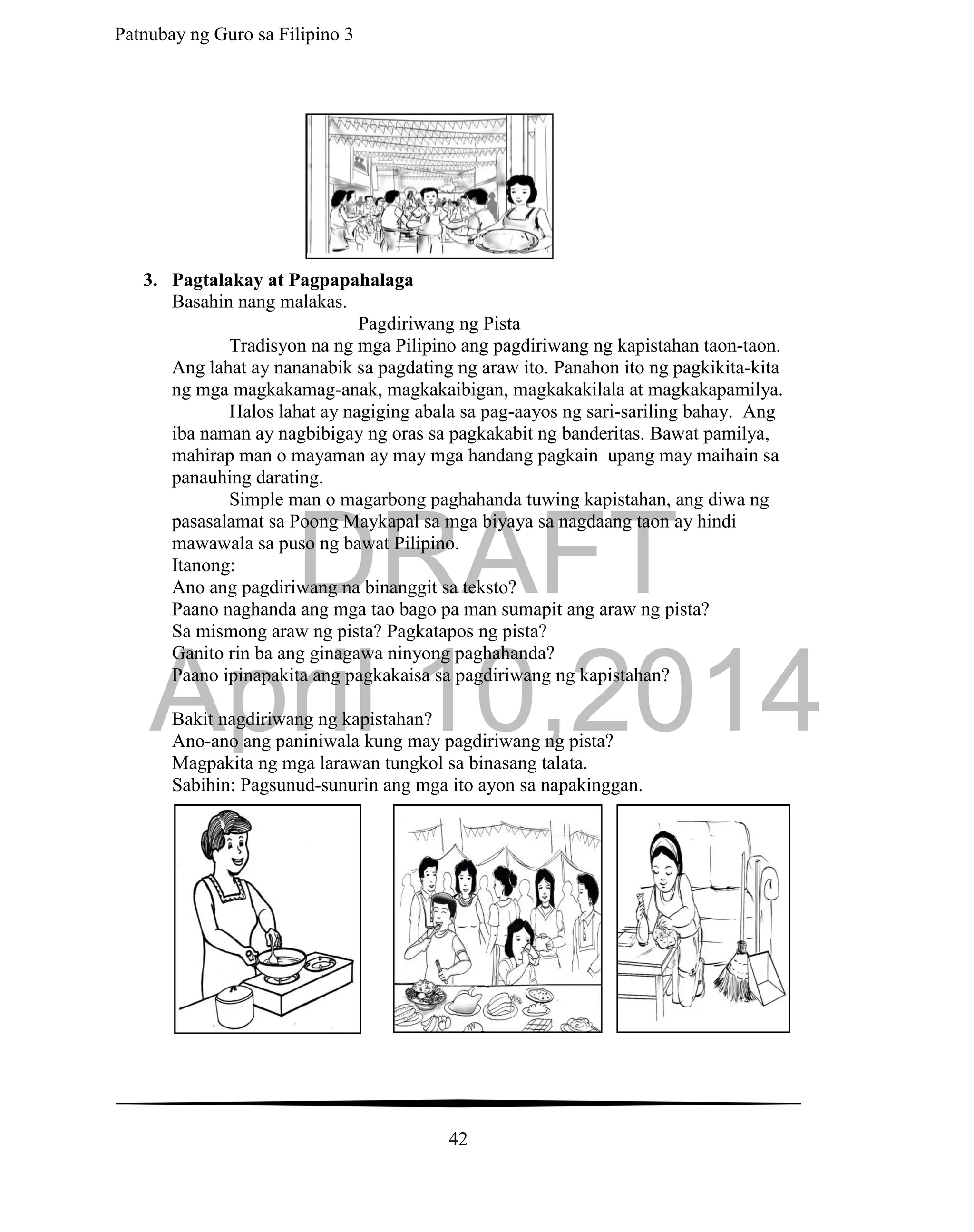 Grade 3 Filipino Teachers Guide | PDF