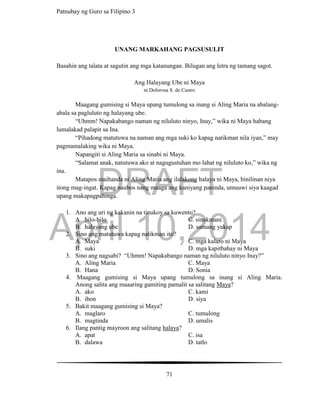 Grade 3 Filipino Teachers Guide | PDF