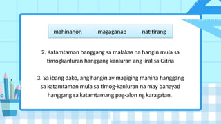 PowerPoint presentation on Grade 3 Filipino week 8. | PPTX