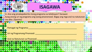 Filipino 3 Yunit III Aralin 2 Pagsasabi ng Sariling Ideya tungkol sa ...