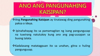 Filipino 3 yunit iii aralin 4 pagbibigay ng pangunahing kaisipan | PPTX