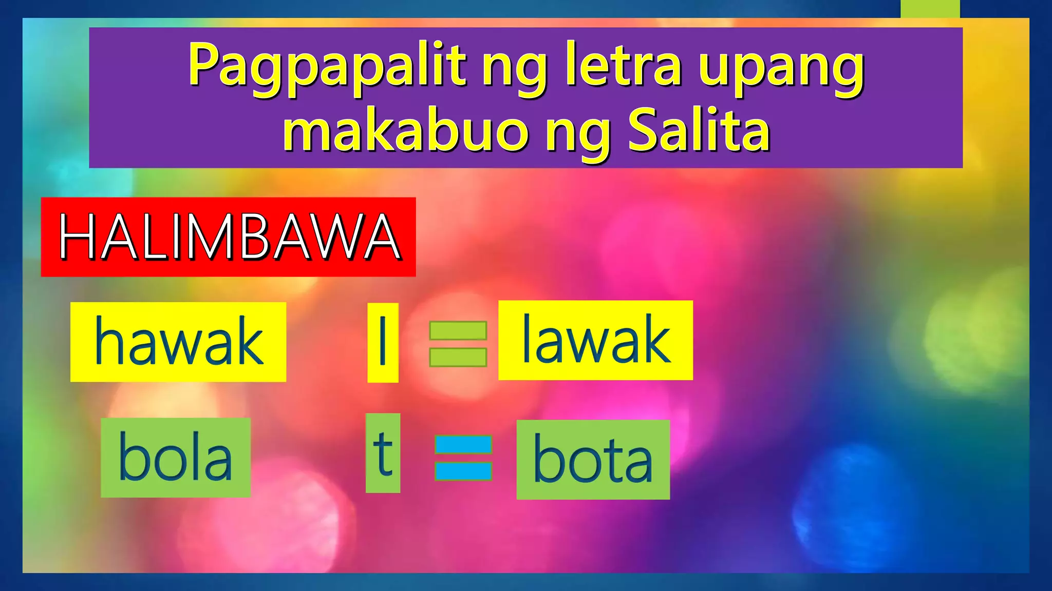Filipino 3 yunit iii aralin 4 pagpapalit at pagdaragdag ng mga tunog ...