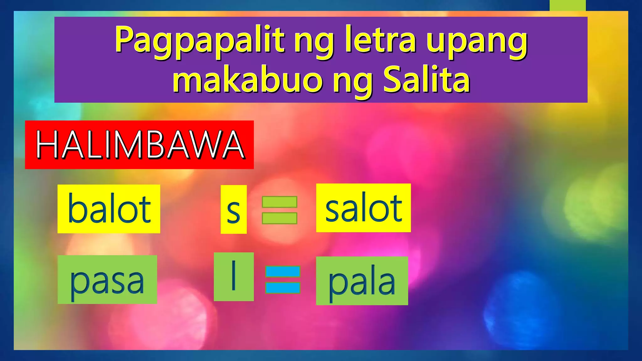 Filipino 3 yunit iii aralin 4 pagpapalit at pagdaragdag ng mga tunog ...