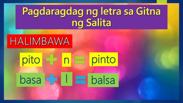 Filipino 3 yunit iii aralin 4 pagpapalit at pagdaragdag ng mga tunog ...
