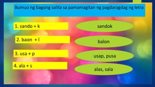 Filipino 3 yunit iii aralin 4 pagpapalit at pagdaragdag ng mga tunog ...